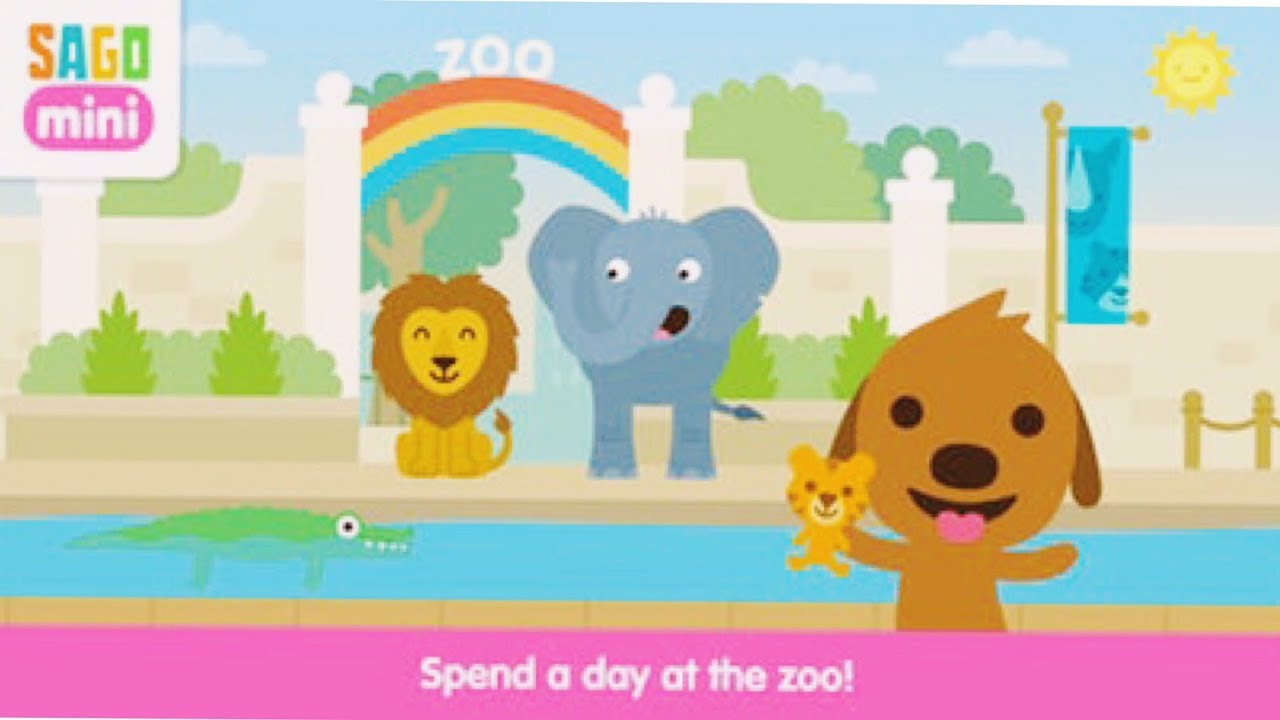 Wild Animals Funny Animal Cartoons For Kids Sago Mini Zoo Animal Zoo ...