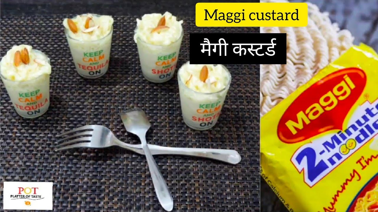 मैगी कस्टर्ड | Maggi Custard |Quick Dessert Recipe - YouTube