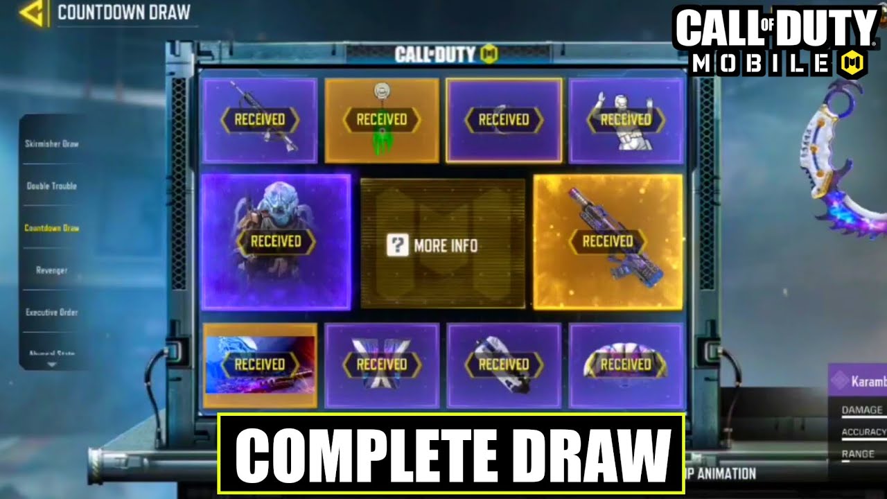 *NEW* Codm Cooldown Full Draw | Legendary BK-57 Space Race - YouTube