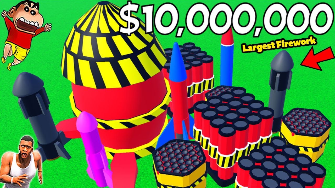 SHINCHAN Launch The Largest Firework in ROBLOX with FRANKLIN & CHOP ...