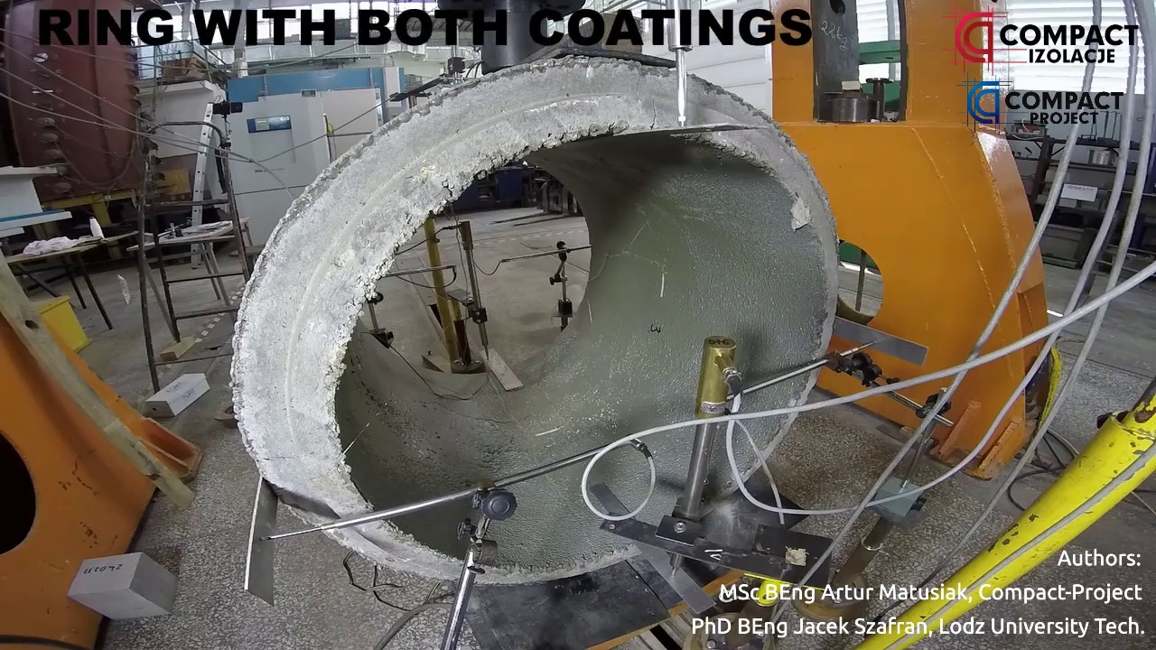CRUSHING STRENGTH OF CONCRETE RINGS COVER BY POLYUREA - YouTube