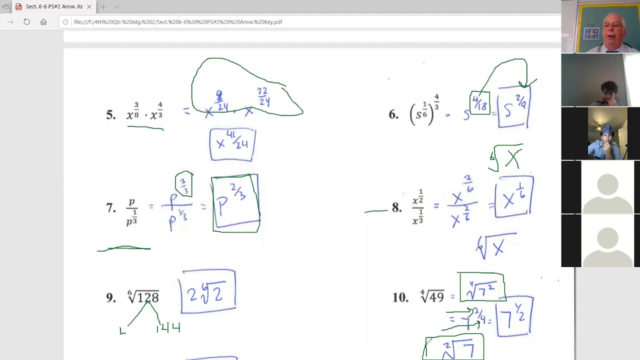 D Period Algebra II Monday May 18 - YouTube