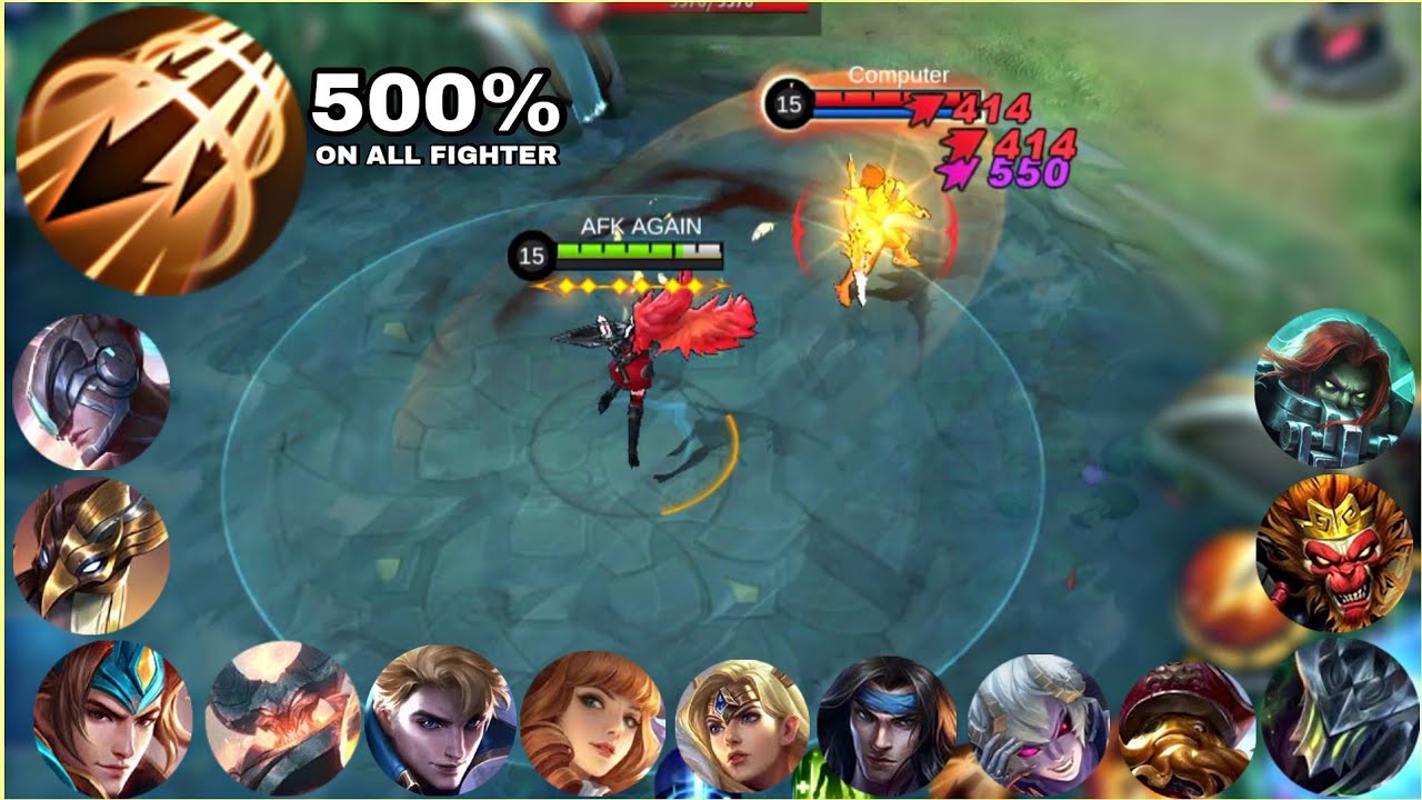 500% Inspire Attack Speed Experiment On All Fighters | MLBB - YouTube