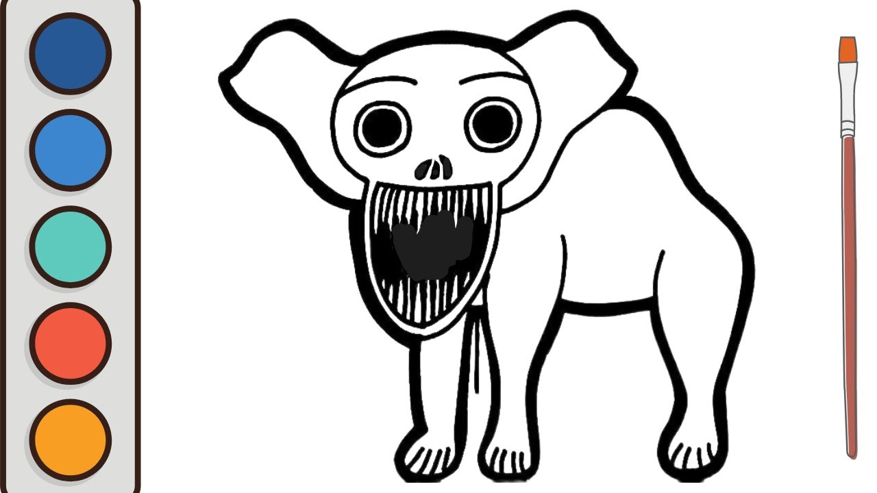 Zoonomaly Game Character Drawing, Painting and Coloring for Kids ...