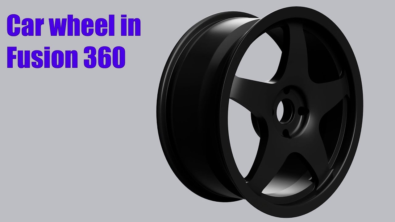 Timelapse video of a 3D model of a car wheel in Fusion 360. - YouTube