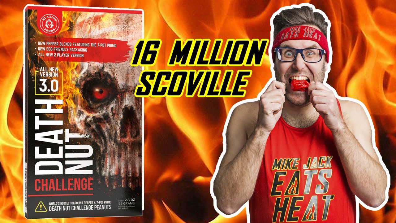 16 Million Scoville! Most Death Nut Challenge V3 Ever Eaten! Death Nuts ...