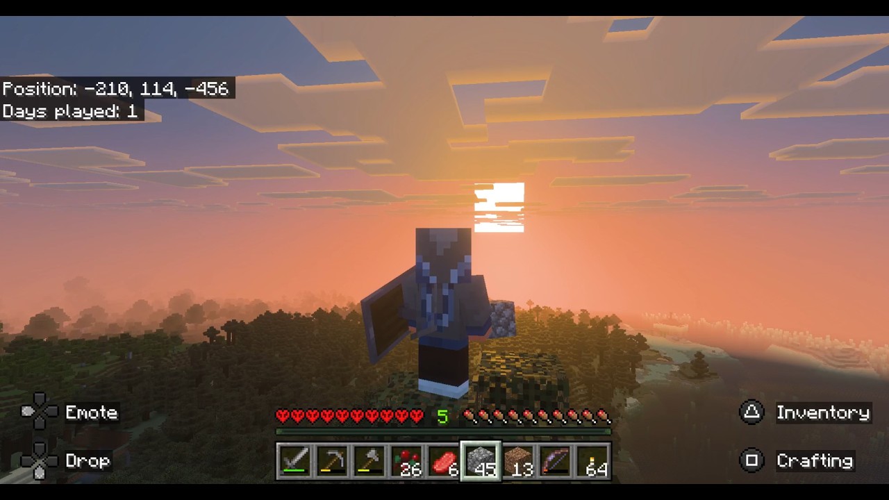 NEW SHADERS ON PS5!?!?! | Minecraft Bedrock HARDCORE Ep. 1 - YouTube