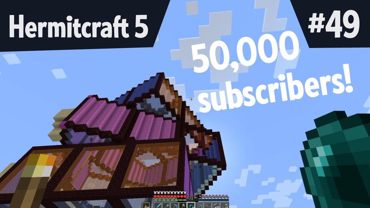 50,000 subscriber spectacular?! — Hermitcraft 5 ep 49 - YouTube