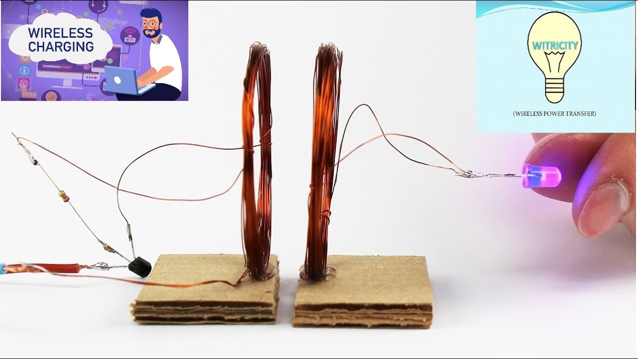How to Make Wireless Power Transmission diy Wireless experiment charger ...
