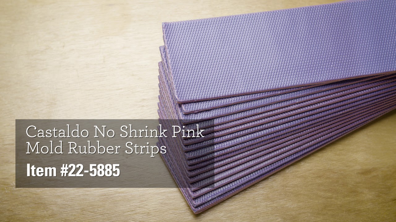 Castaldo® Pink Mold Rubber Strips - YouTube
