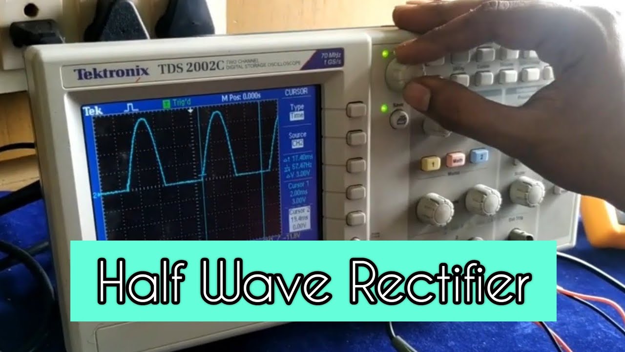 Half Wave Rectifier Using Diode 1N 4007| Circuit Diagram | Breadboard ...