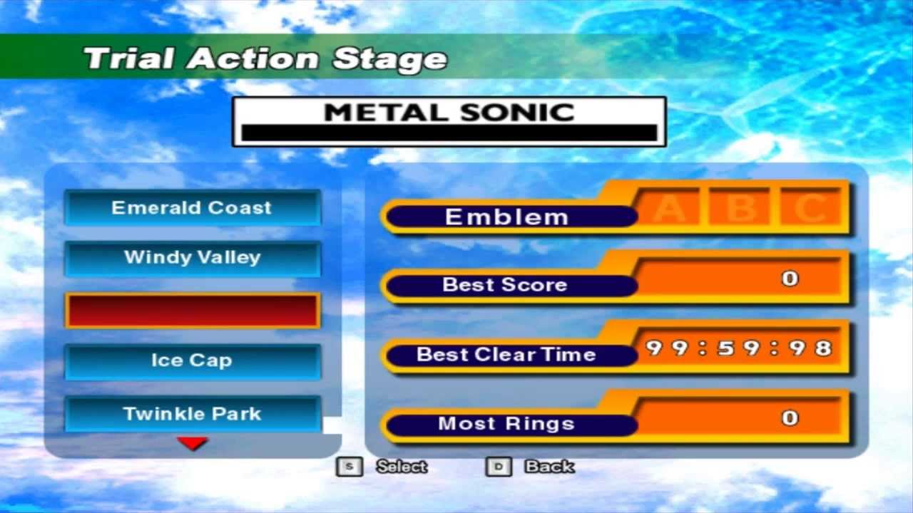 Sonic Adventure DX: 130 Emblems Collecting Finale (Metal Sonic Edition ...