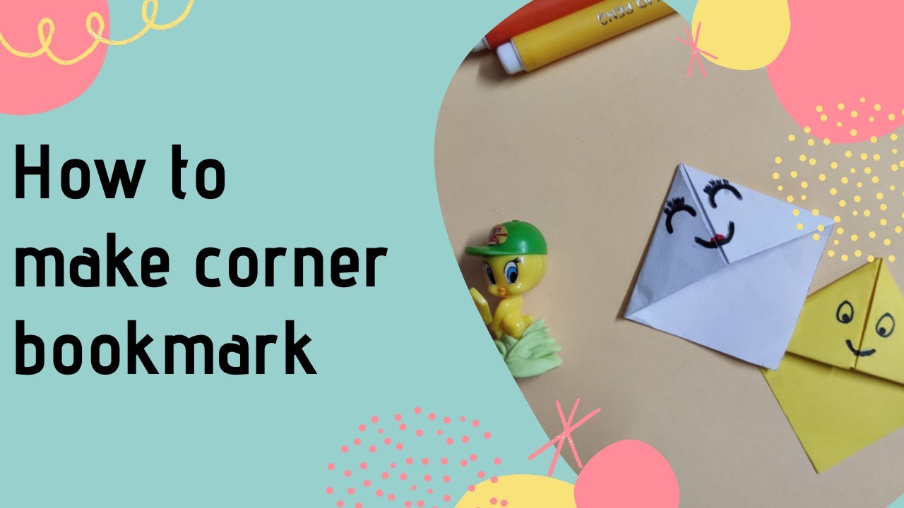 How to make corner bookmark| craftsium - YouTube