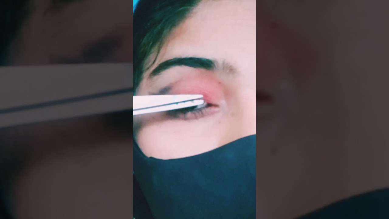 Eyelashes cutting growth double thick long eyelashes - YouTube