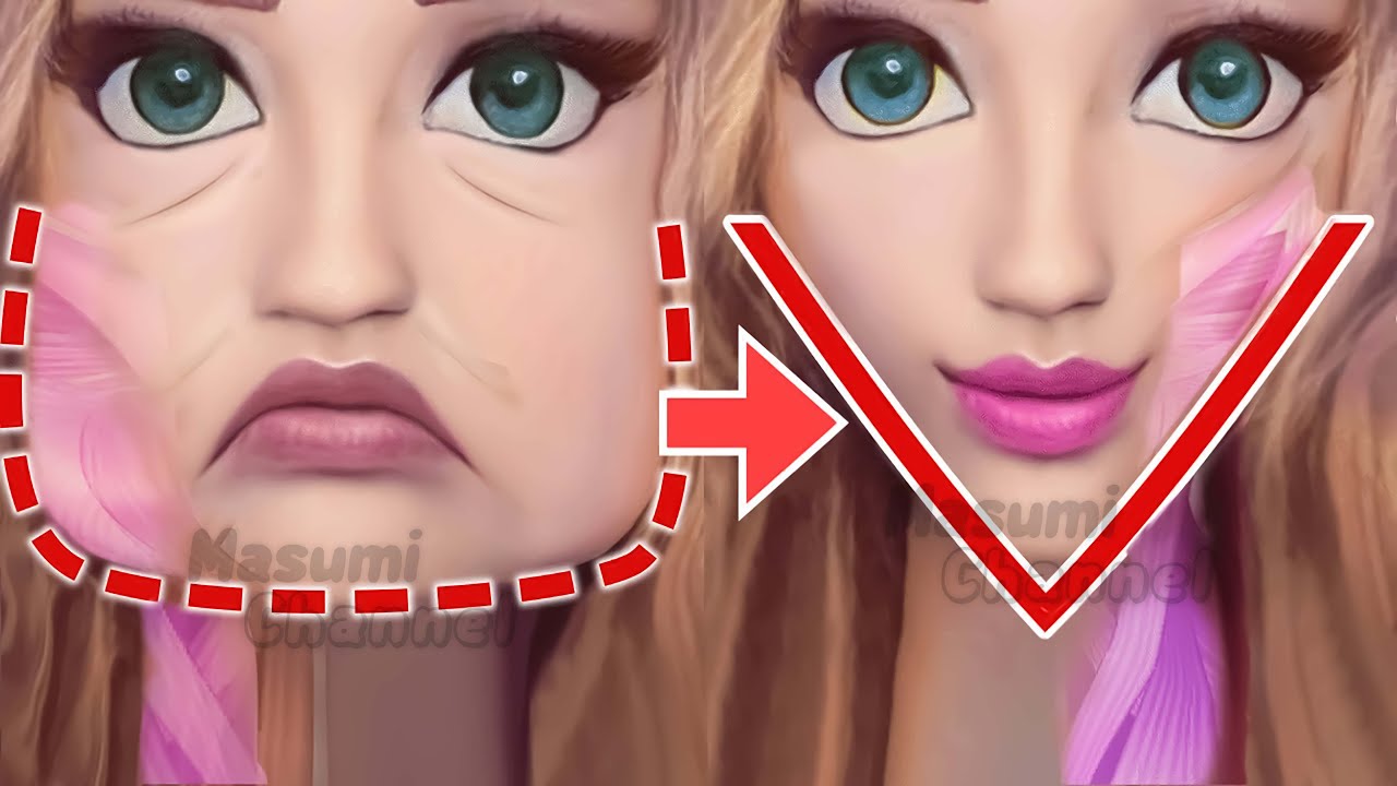 V Shaped Face Exercise!! | Japanese Face Massage to Slim Down Your Face ...