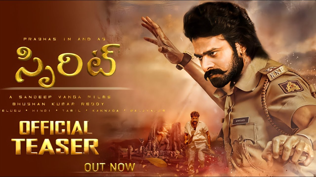 SPIRIT - Prabhas Intro First Look Teaser|Spirit Official Teaser|Prabhas ...