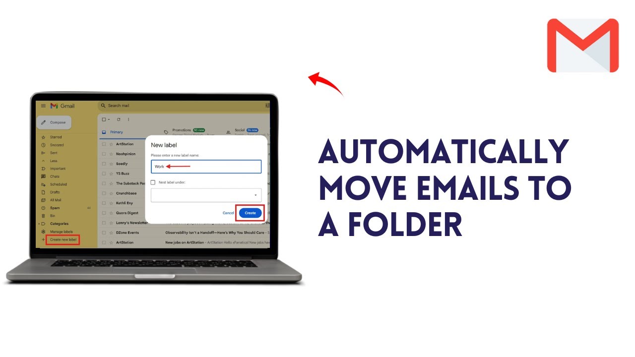 How to Automatically Move Emails to a Folder - YouTube