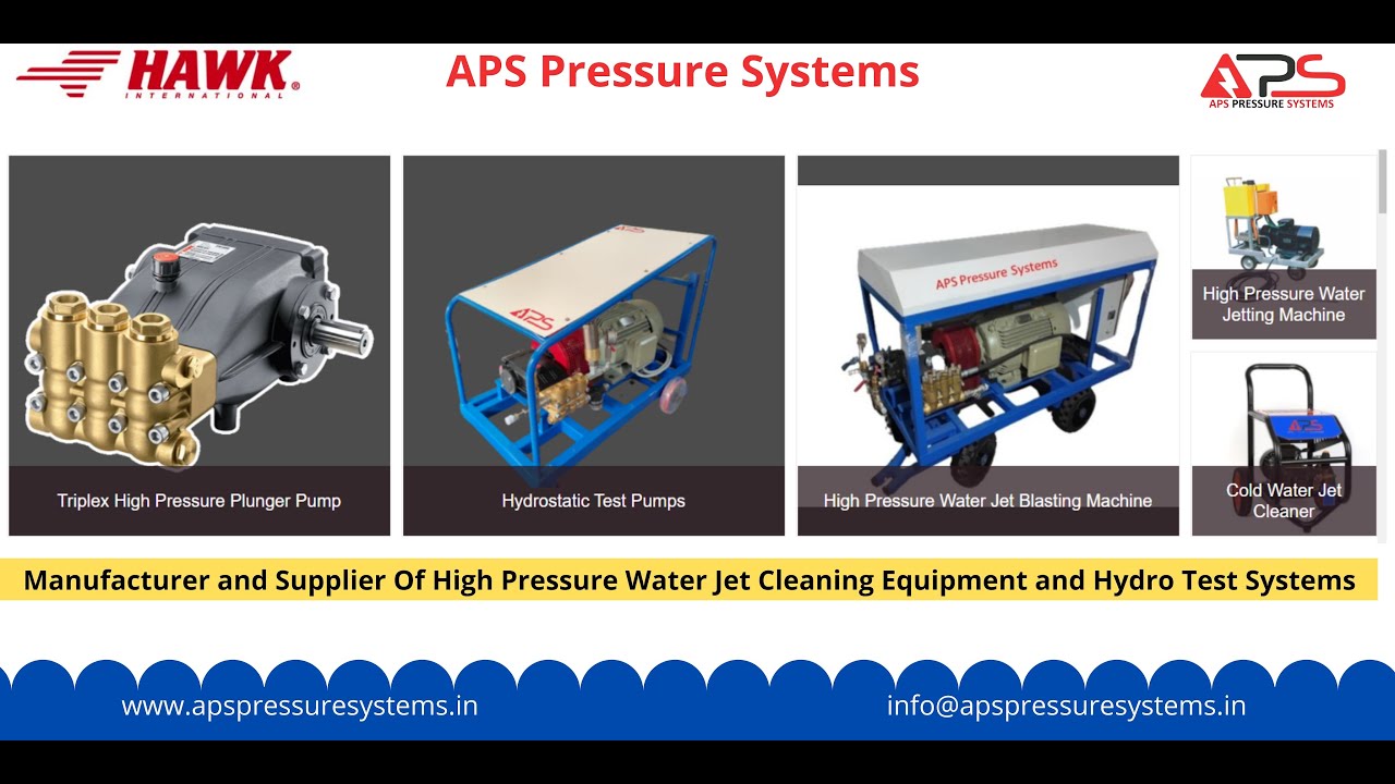 Hydro Jetting Machine - APS Pressure Systems ( India ) - YouTube