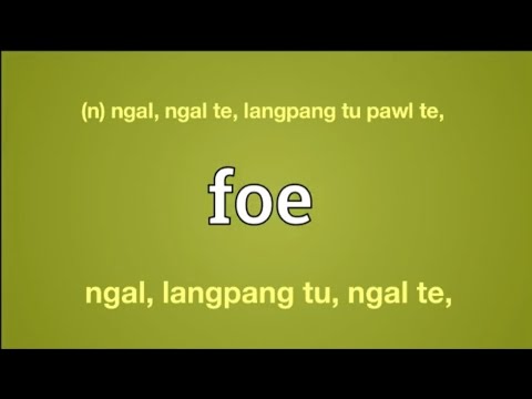 foe meaning in English Ngawn - YouTube