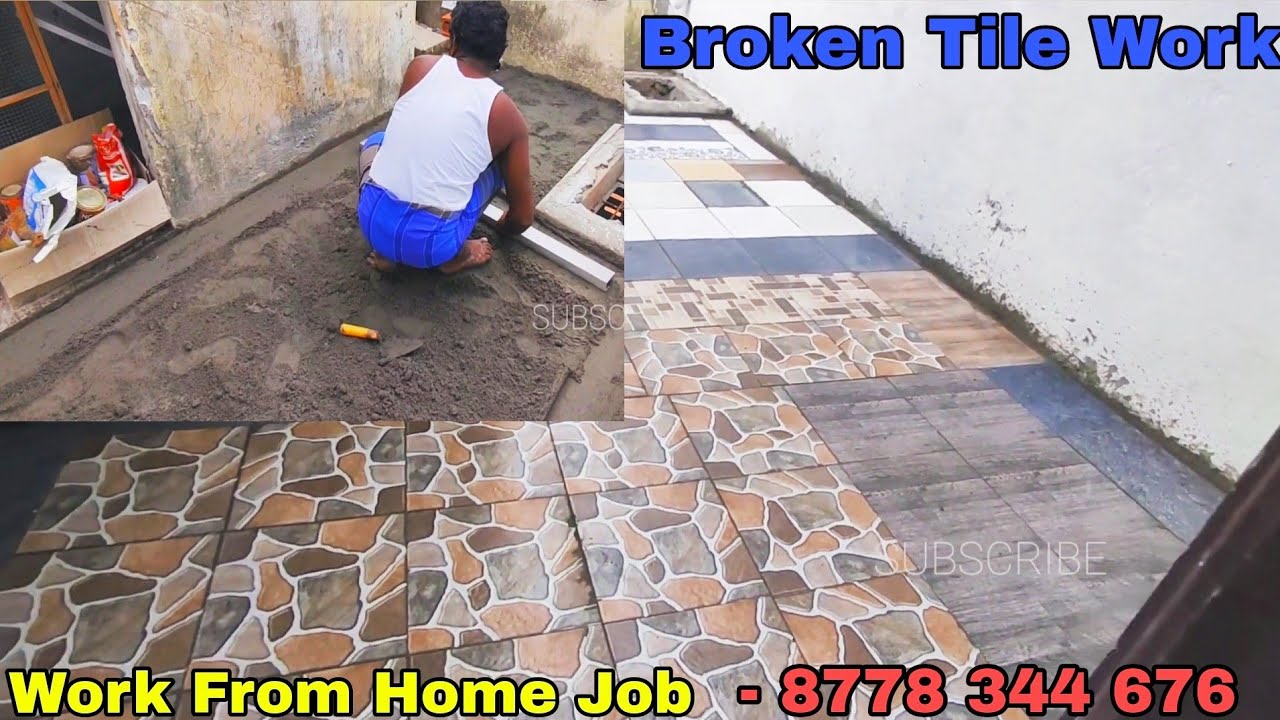 How To Install Broken Tiles At Terrace | Step By Step Full Process ...