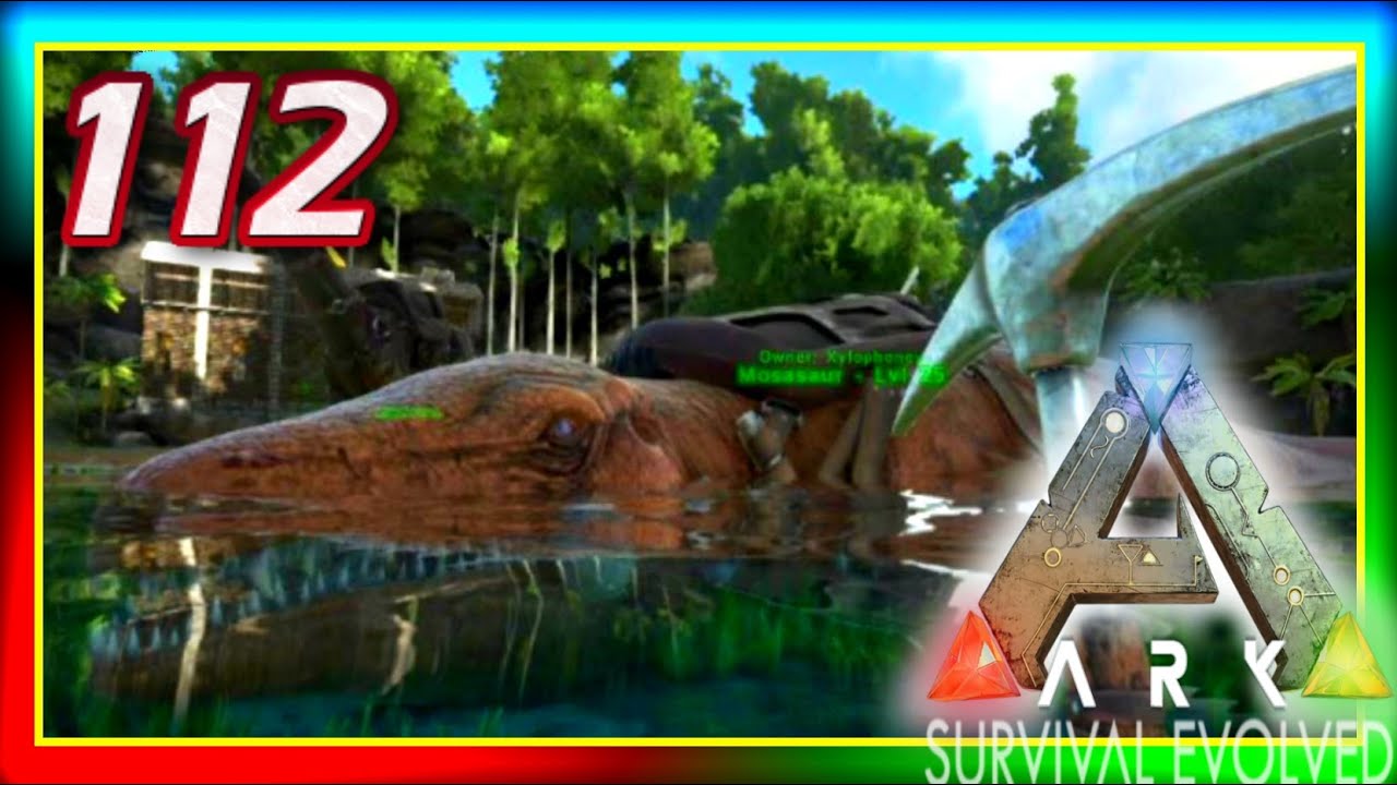 ARK: Survival Evolved - BEACHED MOSASAUR + Solar Power! - S2E112 ...