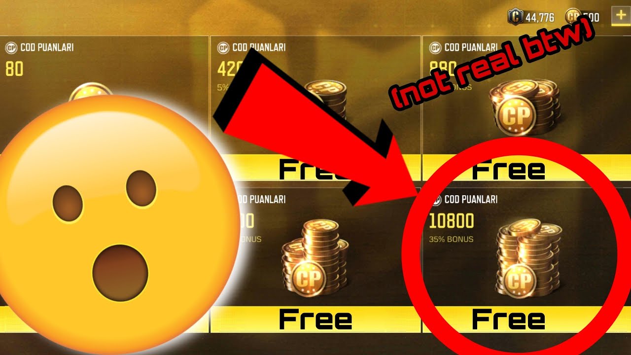 How to get cod points for free(call of duty mobile) read description ...