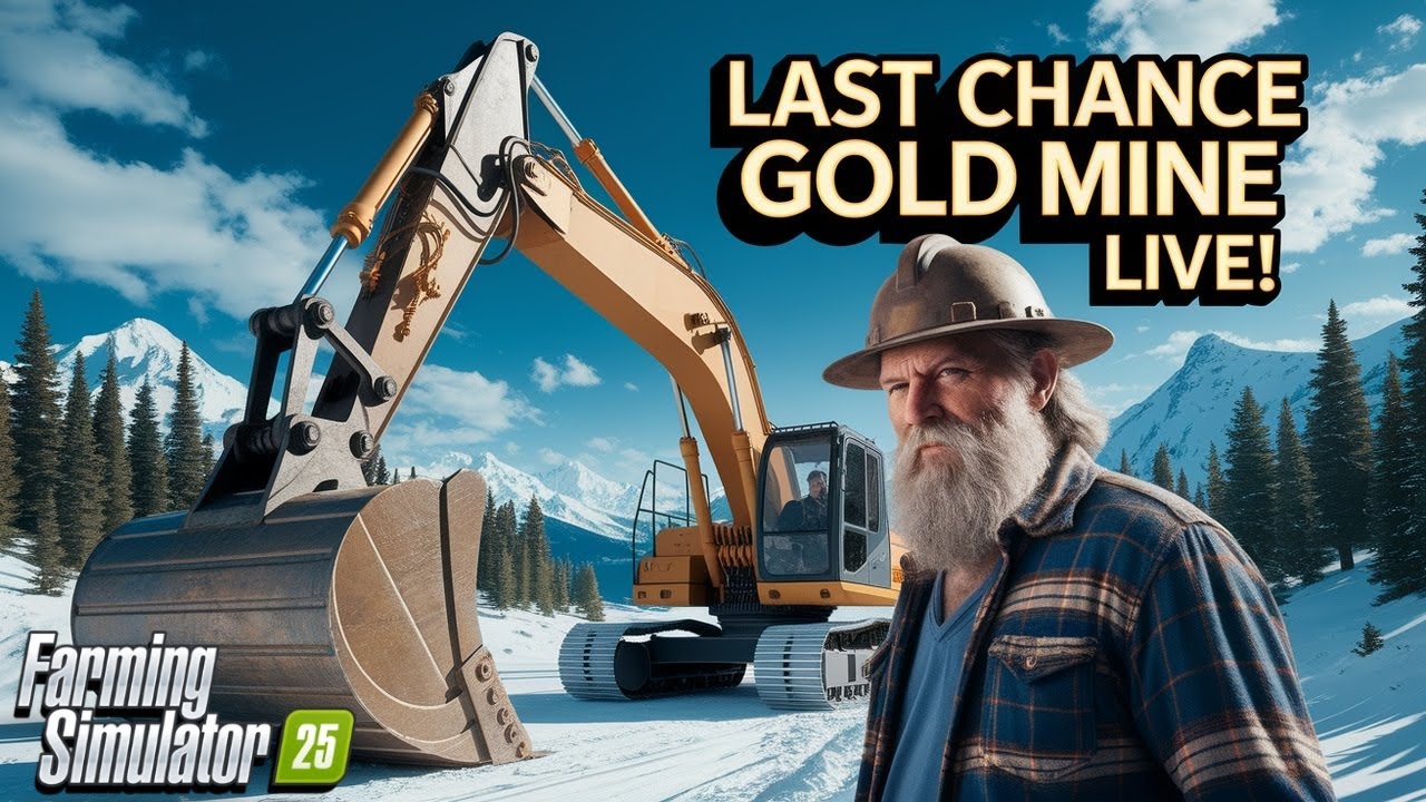 Farming Simulator 25 | LAST CHANCE GOLD MINE LIVE! - YouTube