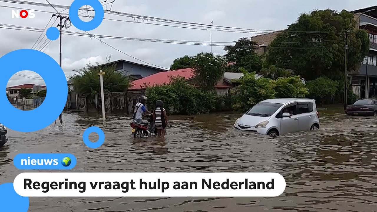 Overlast door overstromingen in Suriname - YouTube