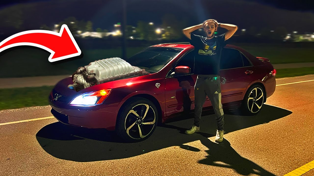 Hellcat engine in a HONDA!? - YouTube