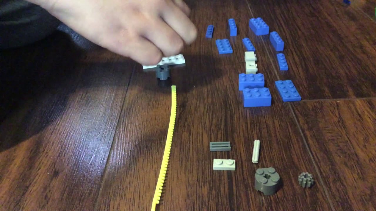 LEGO beyblade L R ripcord launcher - YouTube