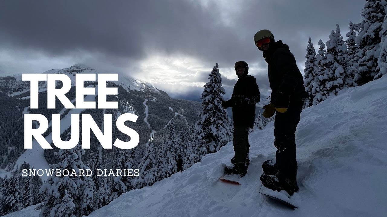 Tree runs in low visibility | Snowboard diaries Ep 2 - YouTube