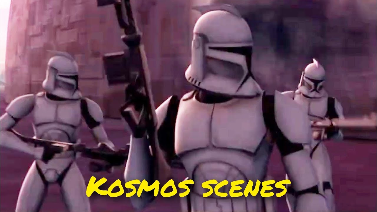 All clone trooper Kosmos scenes - The Clone Wars - YouTube