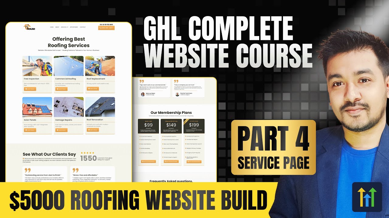 FREE GoHighLevel Website Course| PART 4 SERVICES PAGE (Step-by-Step for ...