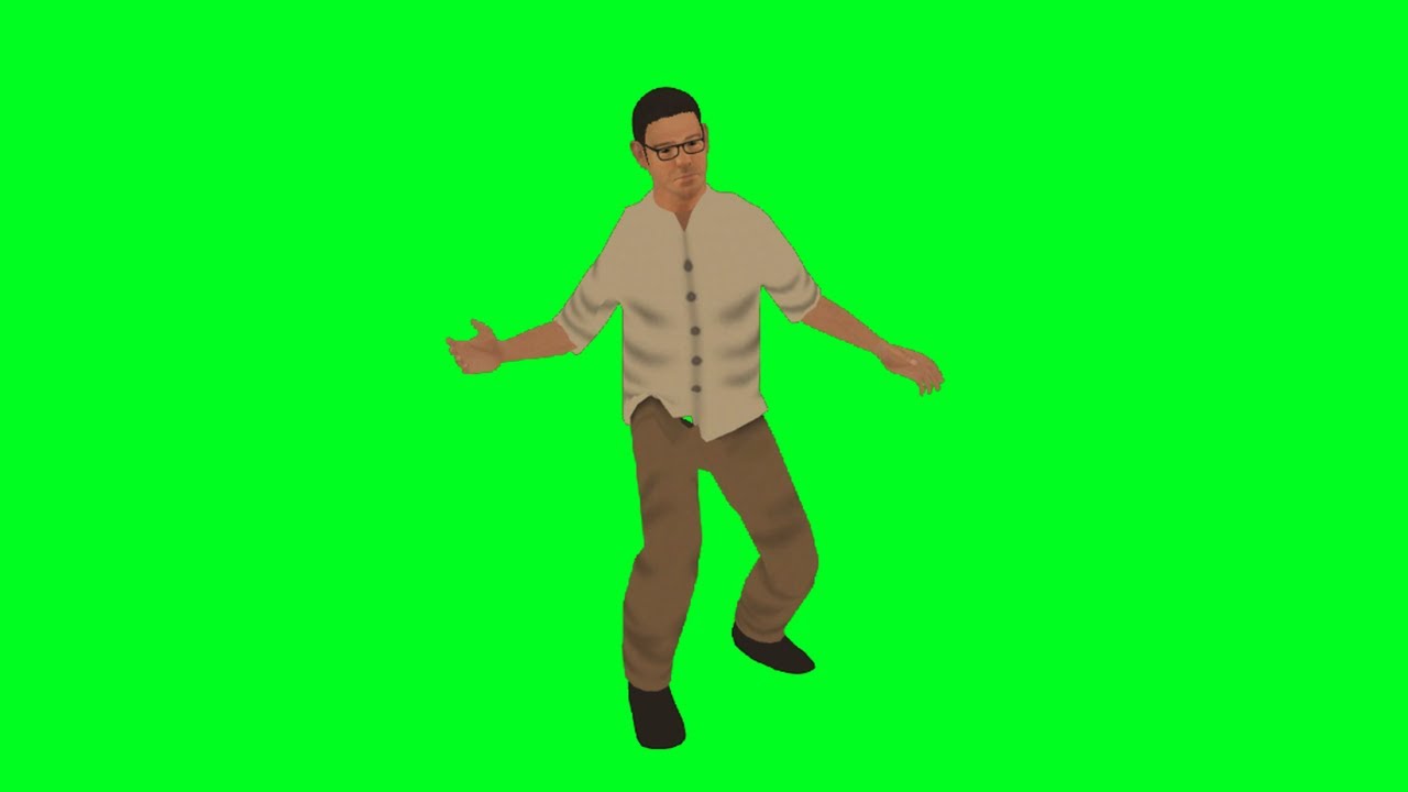 ANGRY VIDEO GAME NERD dancing green screen - YouTube