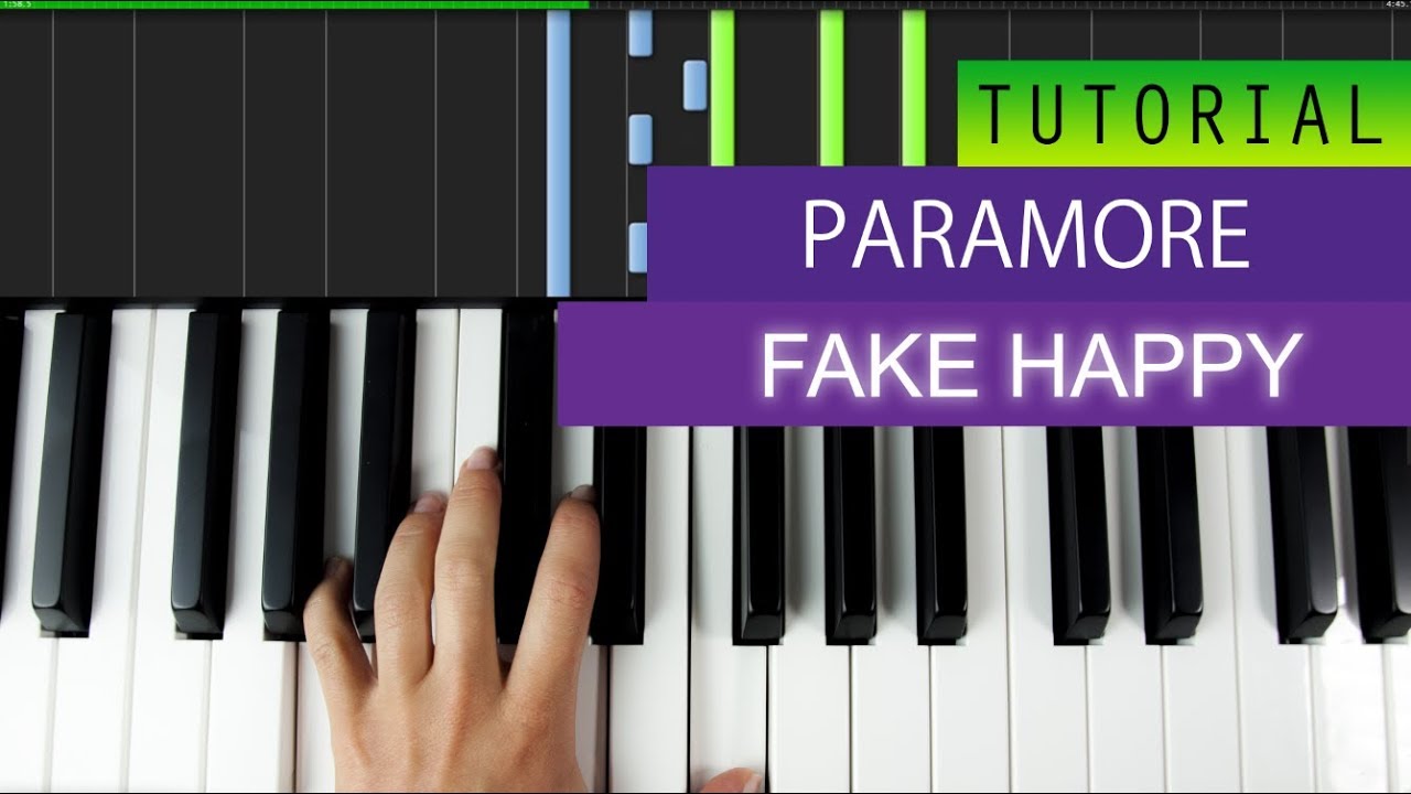 Paramore Fake Happy Piano Chords Tutorial - YouTube