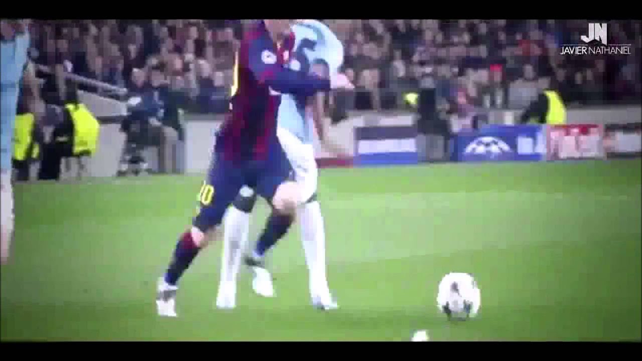 Leo Messi amazing nutmeg vs Manchester City! - YouTube