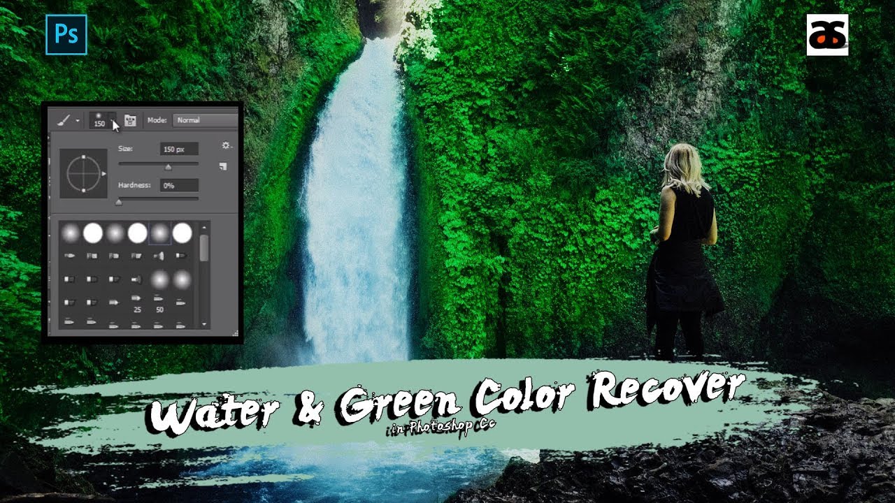 How To Water & Green Color Recover In Photoshop Cc | Photoshop CC 2019 ...