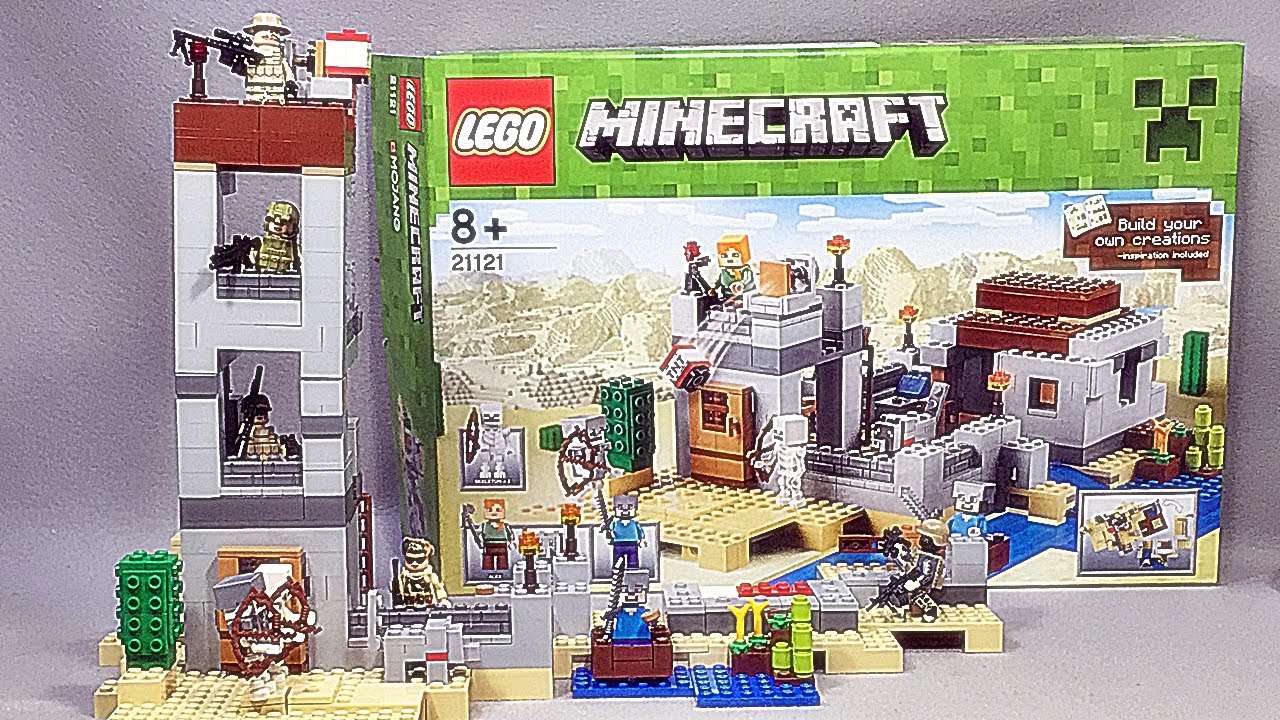 레고 마인크래프트 사막 기지 Rebuild Inspiration 21121 던전 요새 조립 리뷰 LEGO Minecraft ...
