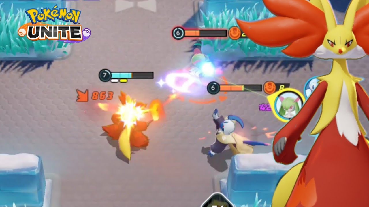Pokémon unite : Delphox Gameplay - YouTube