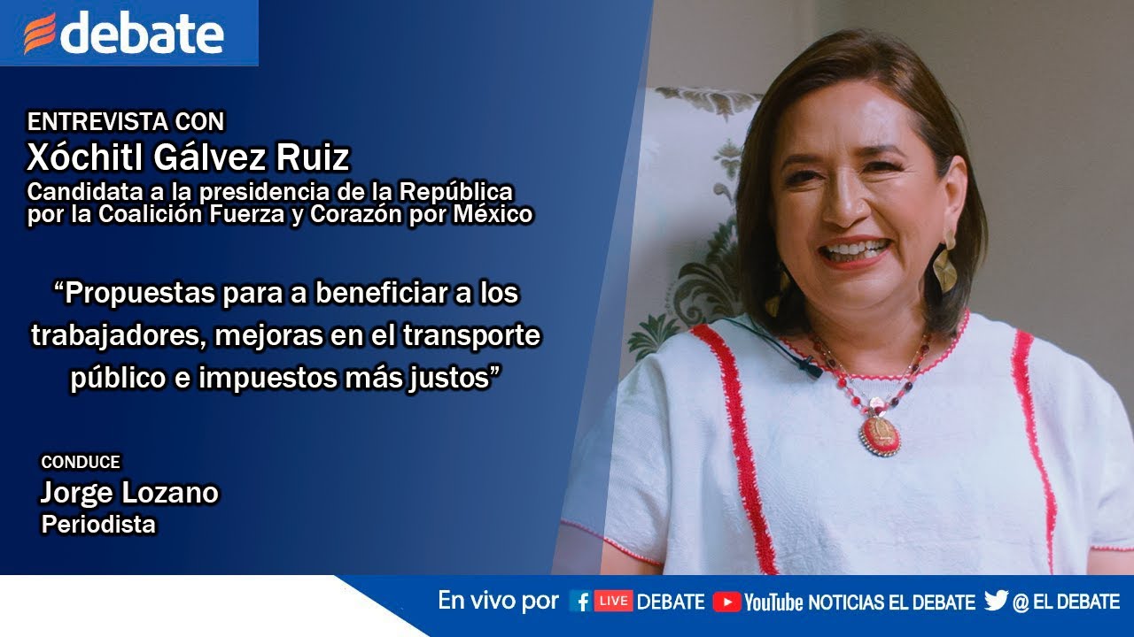 Entrevista con Xóchitl Gálvez candidata a la presidencia de la ...