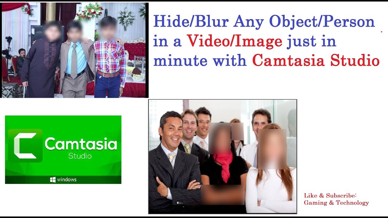 Hide/Blur Objects/People From Video with Camtasia Studio - YouTube