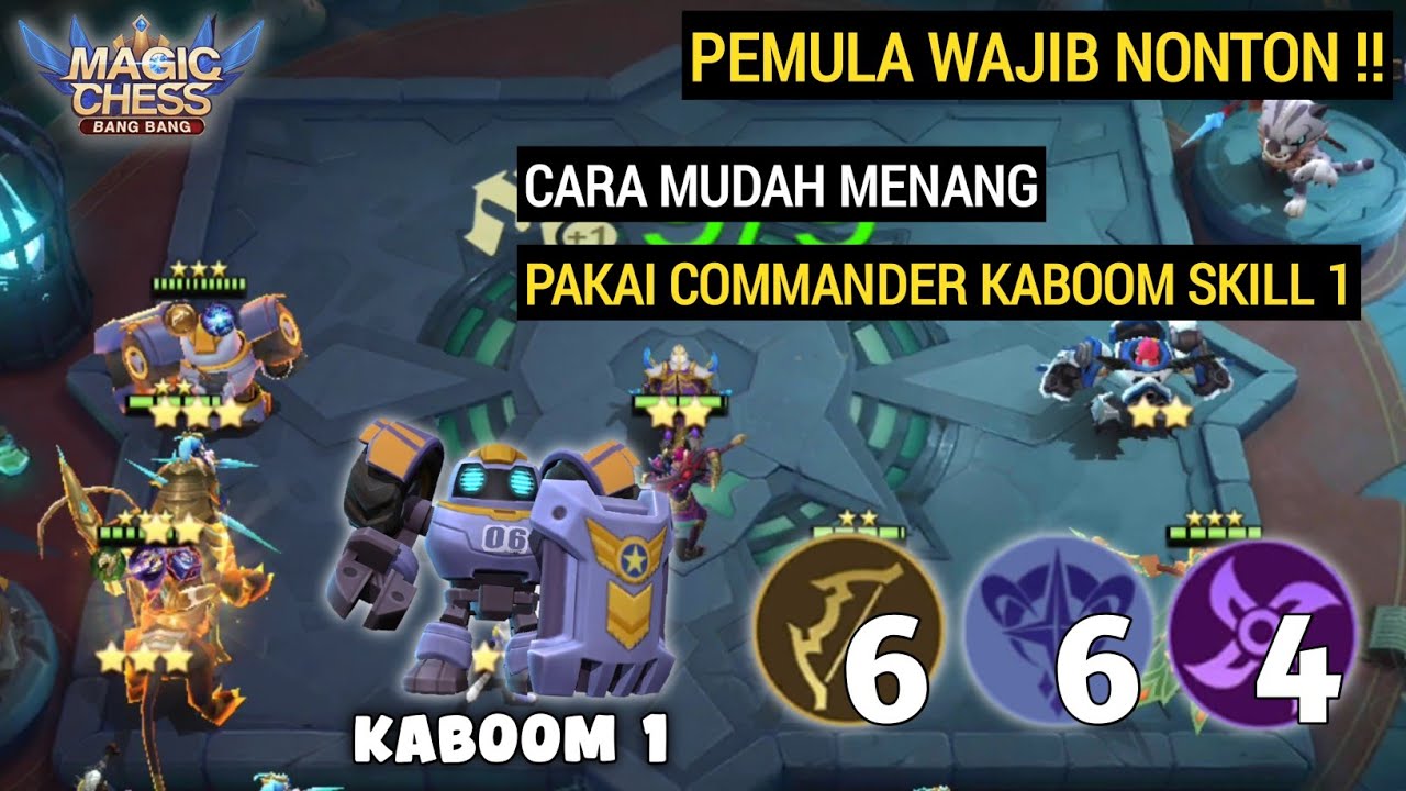 NEW GAMEPLAY KABOOM 1 | CARA MUDAH MENANG PAKAI COMMANDER KABOOM SKILL ...