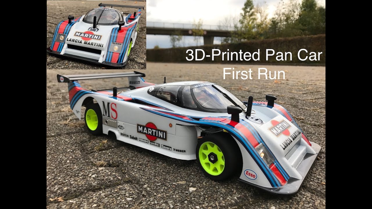 3D-Printed Pan Car - Prototype First Run - YouTube
