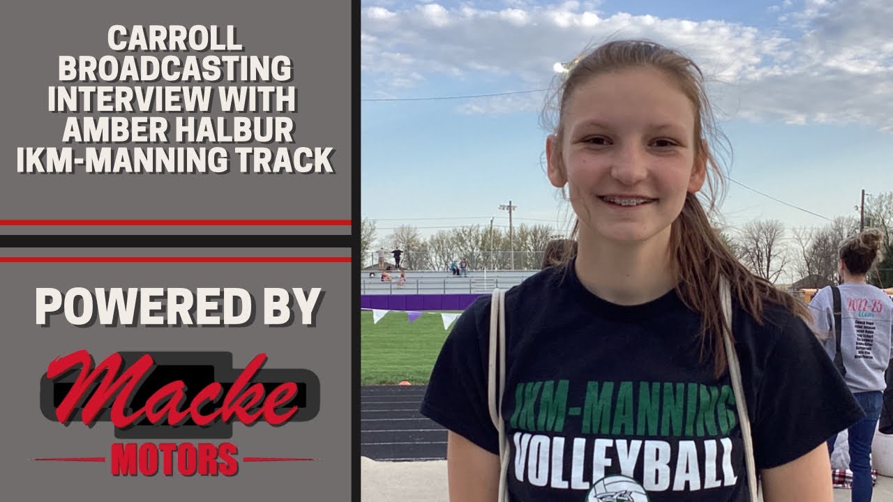 Carroll Broadcasting Interview with Amber Halbur of IKM-Manning Track ...