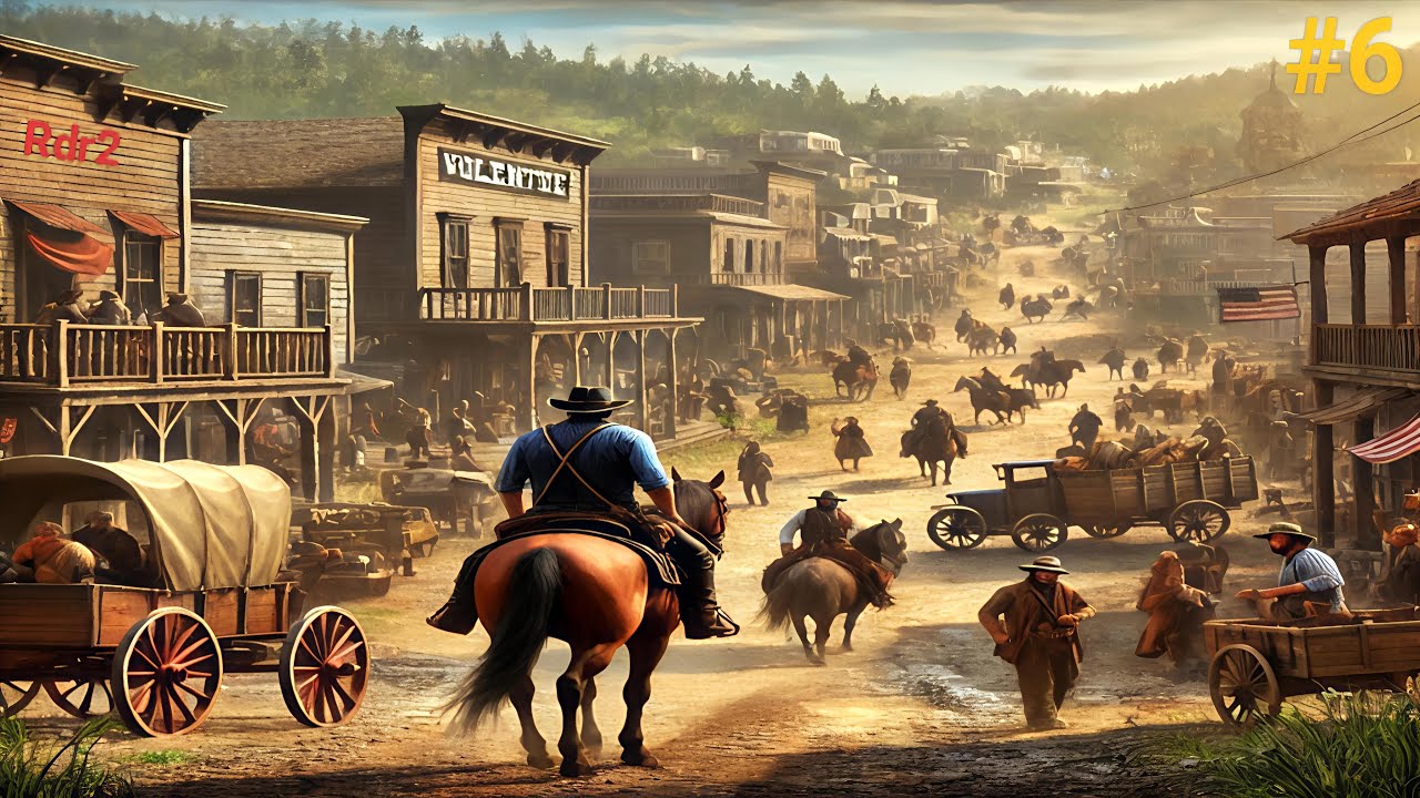 Welcome to Valentine First day of Arthur Morgan | #rdr2 | MrHeist ...