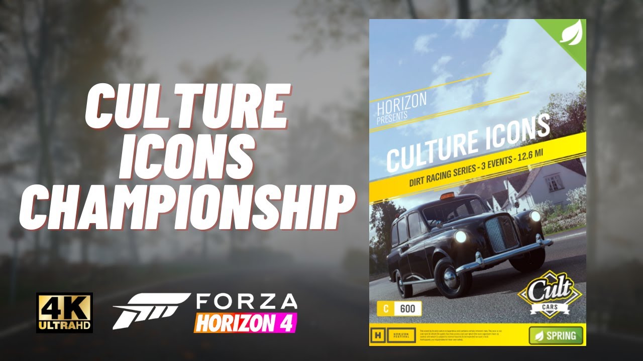 FH4 Culture Icons With Tune 4K UNBEATABLE Difficulty - YouTube