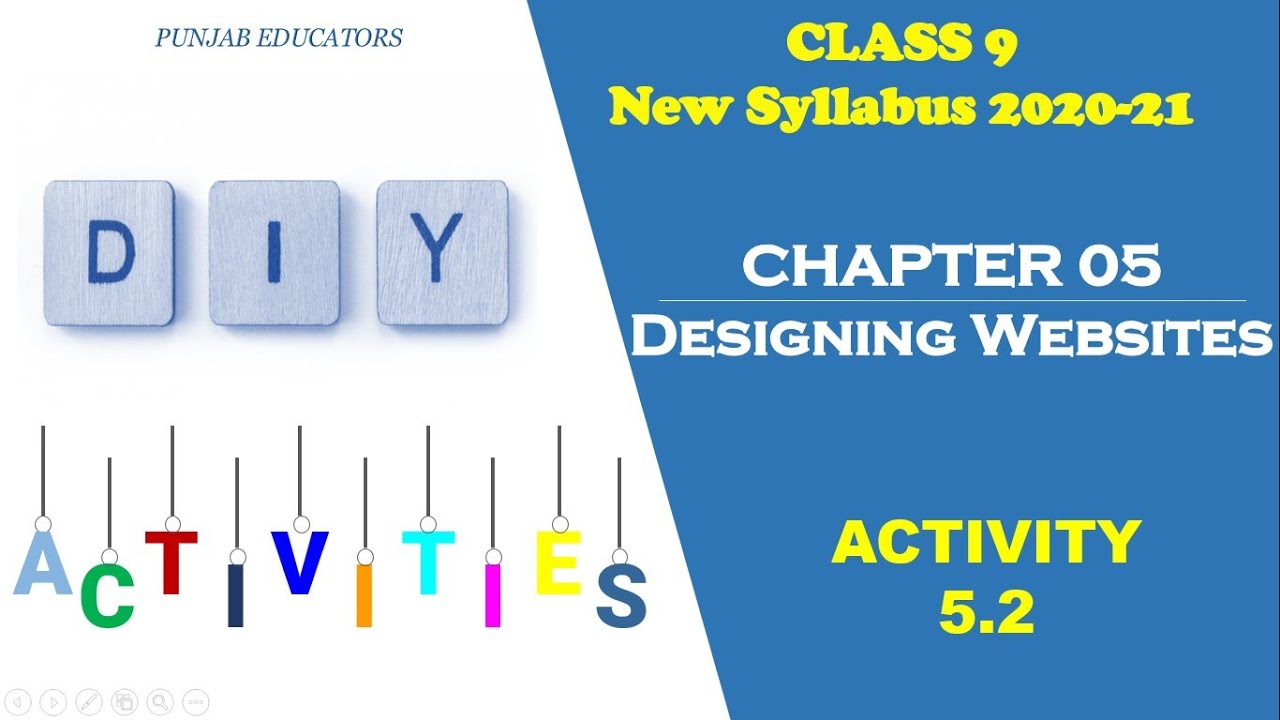 9th Class Computer science New Book 2020 | Chapter 5 Activities ...