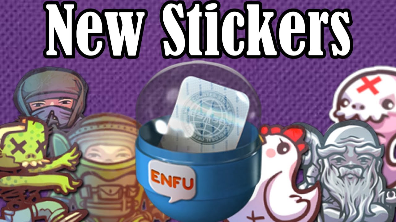 Enfu Sticker Capsule Opening - New STICKERS! - YouTube