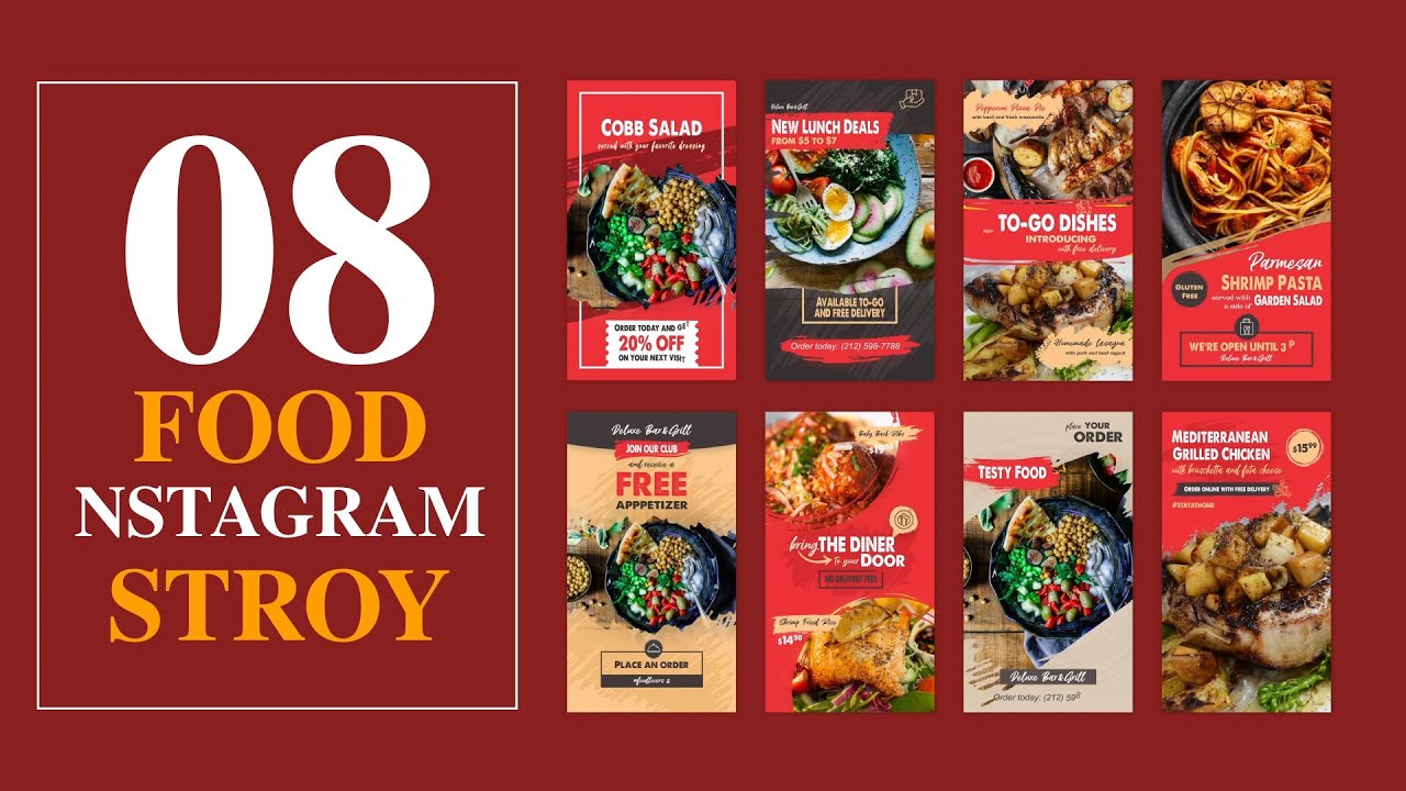 Food Instagram Story After Effects Templates | Motion Graphic Animation ...