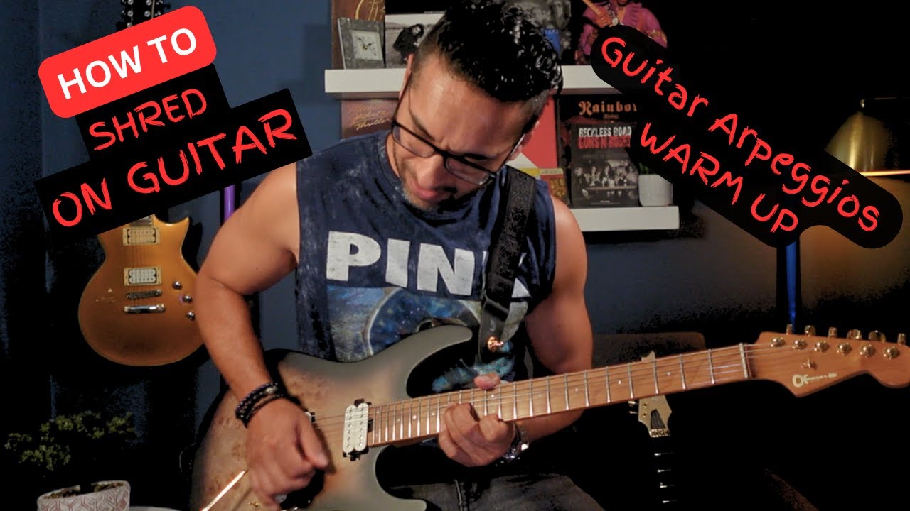How to Shred on Guitar Warm up exercises Part 4!! (Intermediate ...